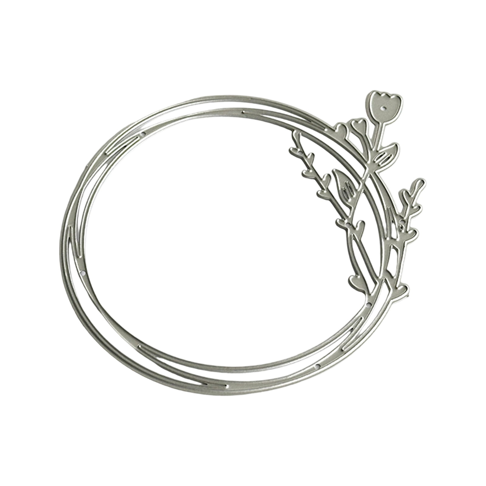Flower Wreath Cutting Dies Scrapbooking Stencils Carbon Steel Die Cut ...