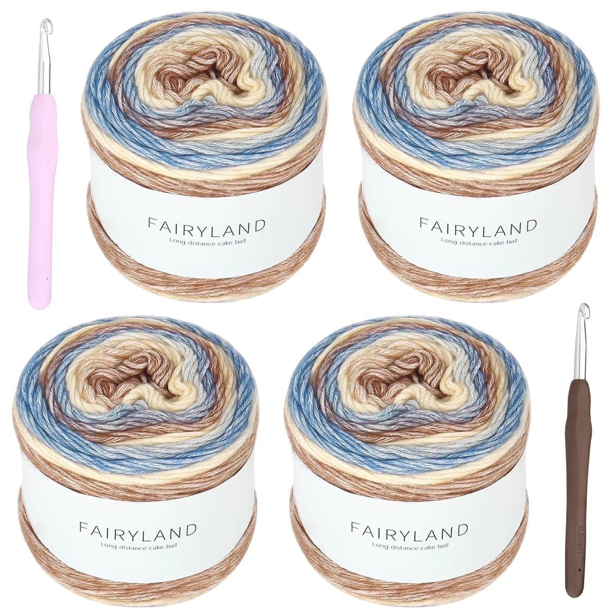 Flower Yarn for Crocheting Knitting Gradient Cake Yarn Perfect for ...