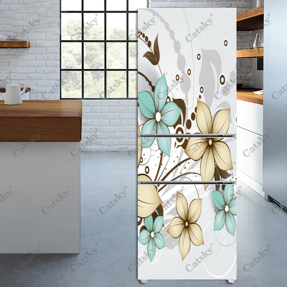 Flower abstract pattern Refrigerator Magnet Home Decor Kitchen Mural ...