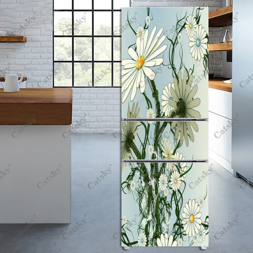 Flower abstract pattern Refrigerator Magnet Home Decor Kitchen Mural ...
