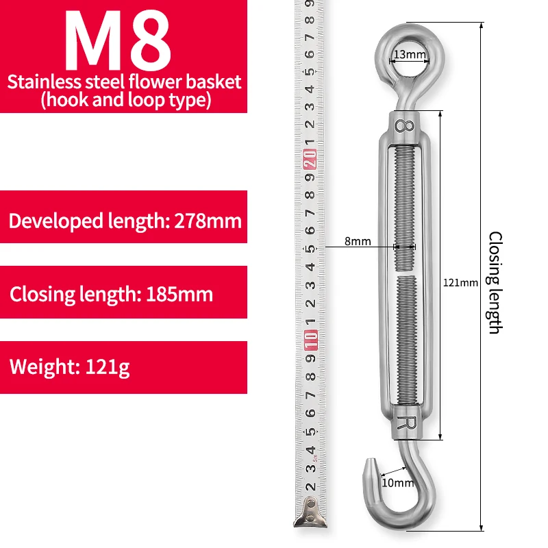 Flower basket screws OC type fastening bolts M4-M12 Wire rope ...