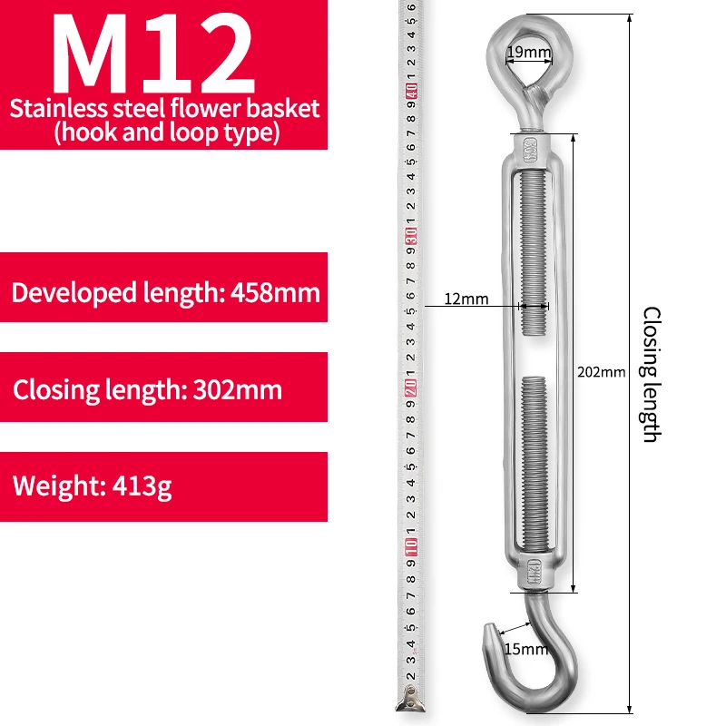 Flower basket screws OC type fastening bolts M4-M12 Wire rope ...