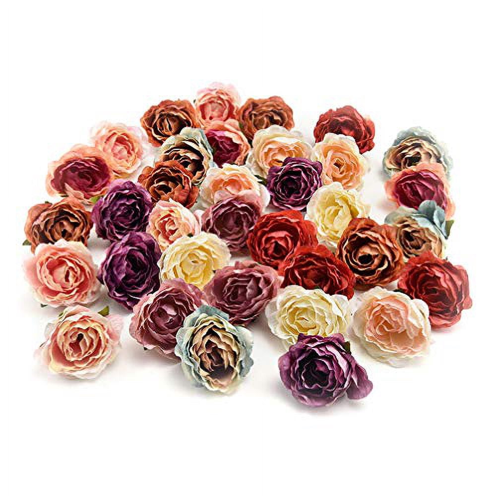 Flower heads in bulk wholesale for Crafts Carnation Silk Peony ...