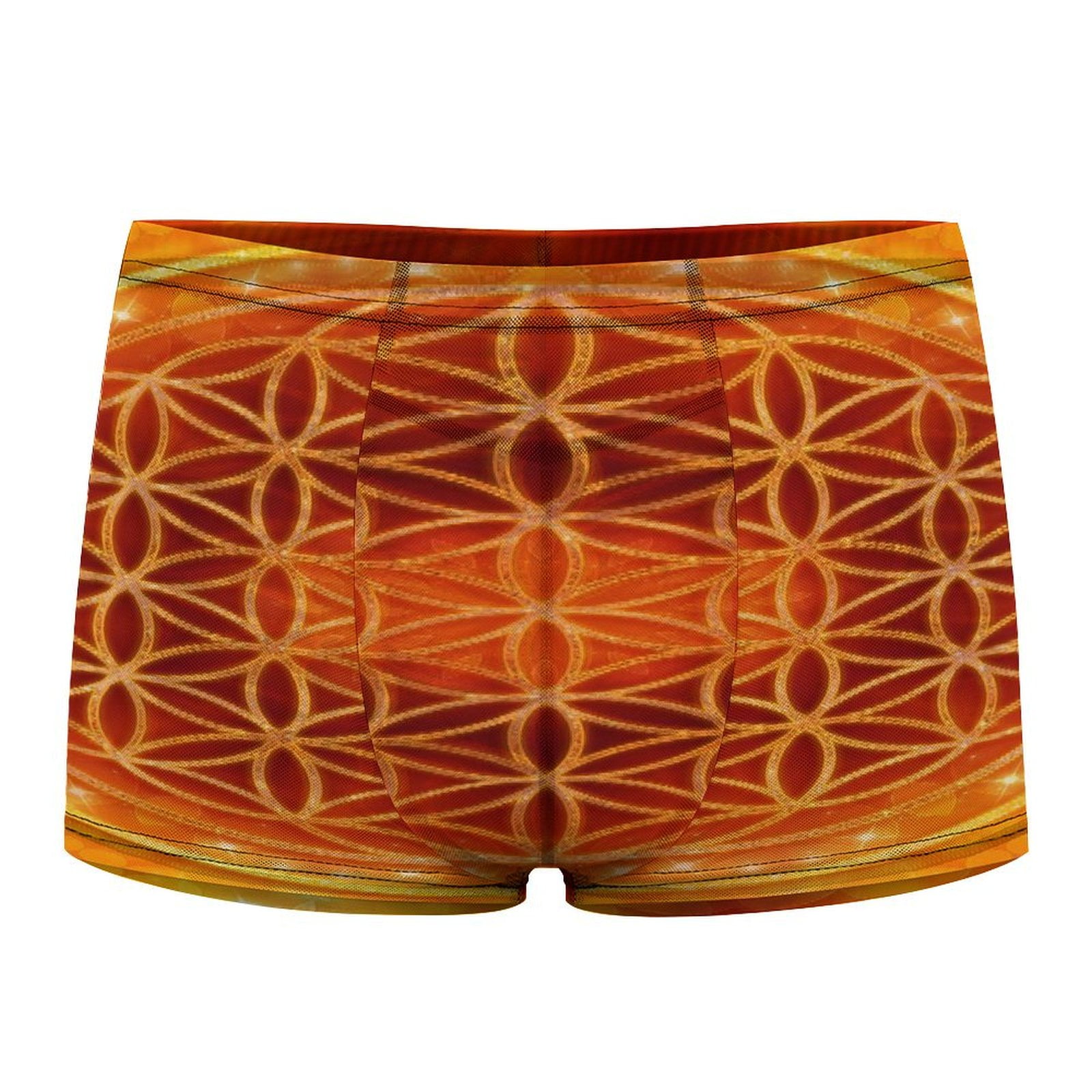 Flower of Golden Men's Mesh Boxer Briefs Cooling Breathable Sports ...