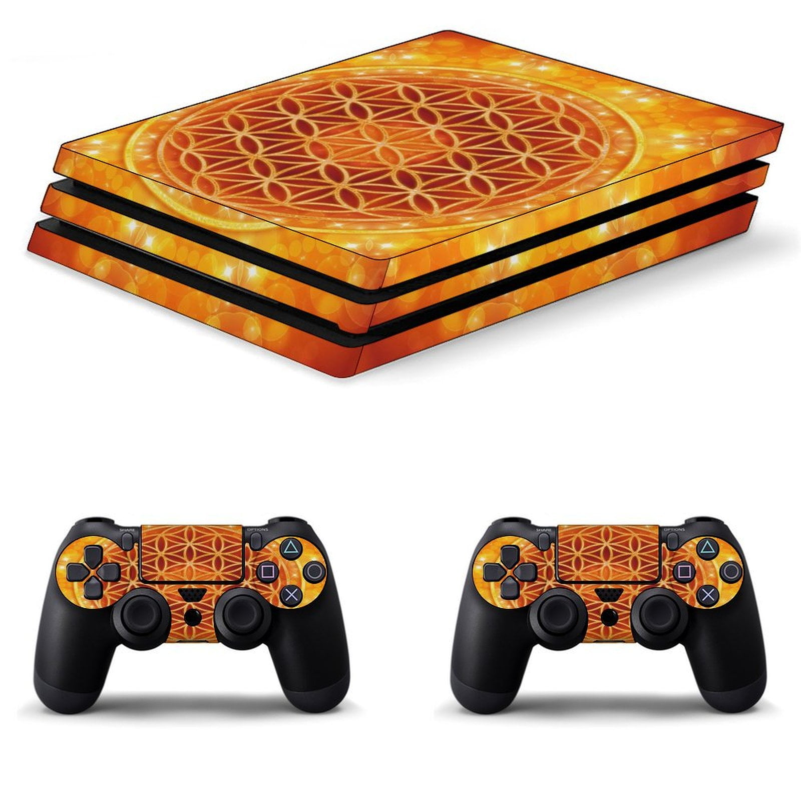 Flower of Golden PS4/PS4 Pro/PS4 Slim Skin Sticker For Console And ...