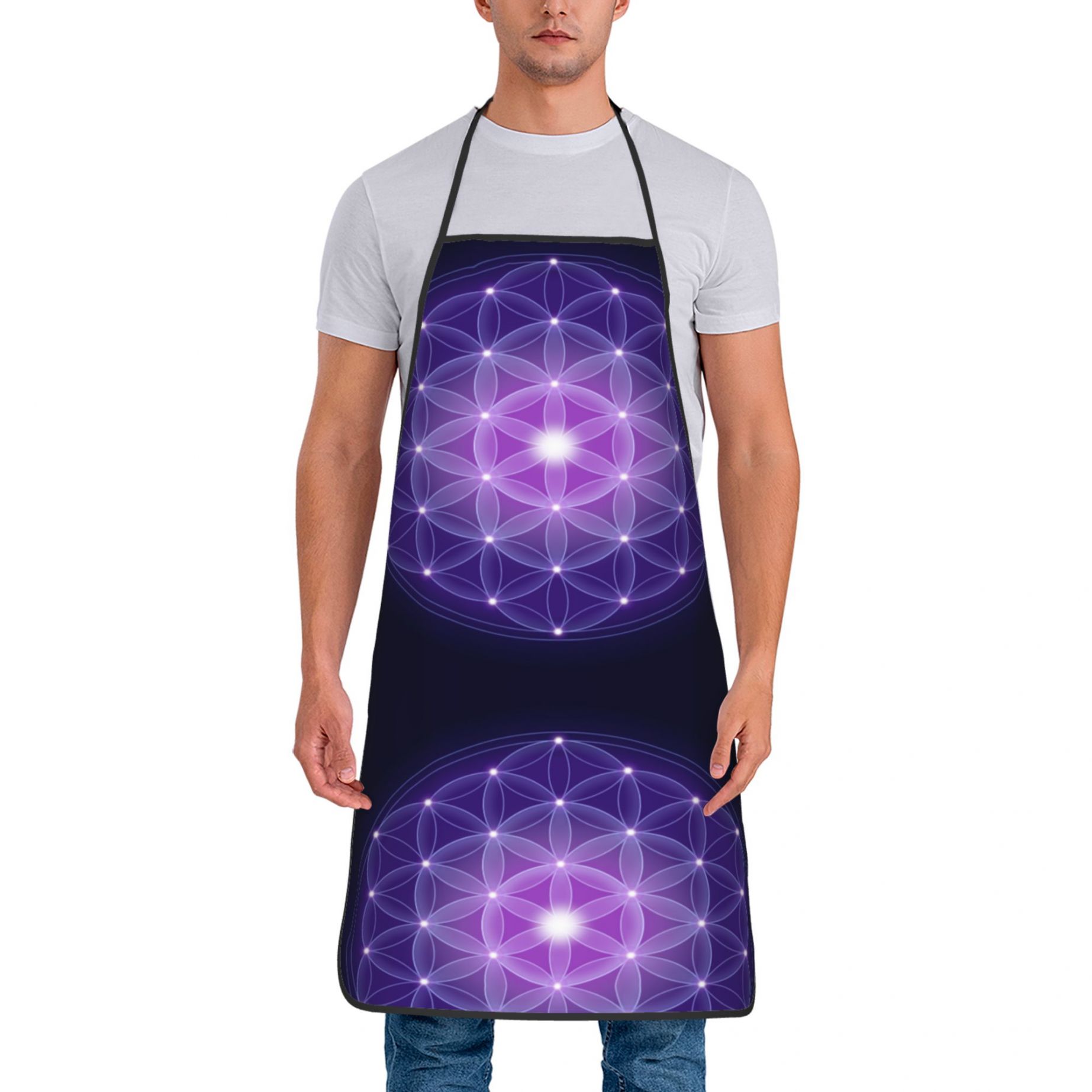 Flower of Life with Stars Spiritual Symbol Sacred Geometry Ancient ...