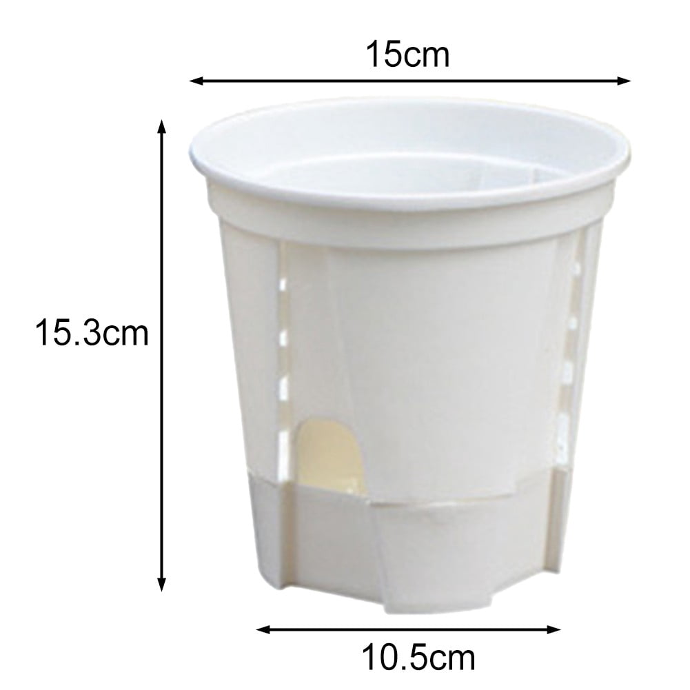 Flower pot with drainage function for indoor and outdoor (transparent ...