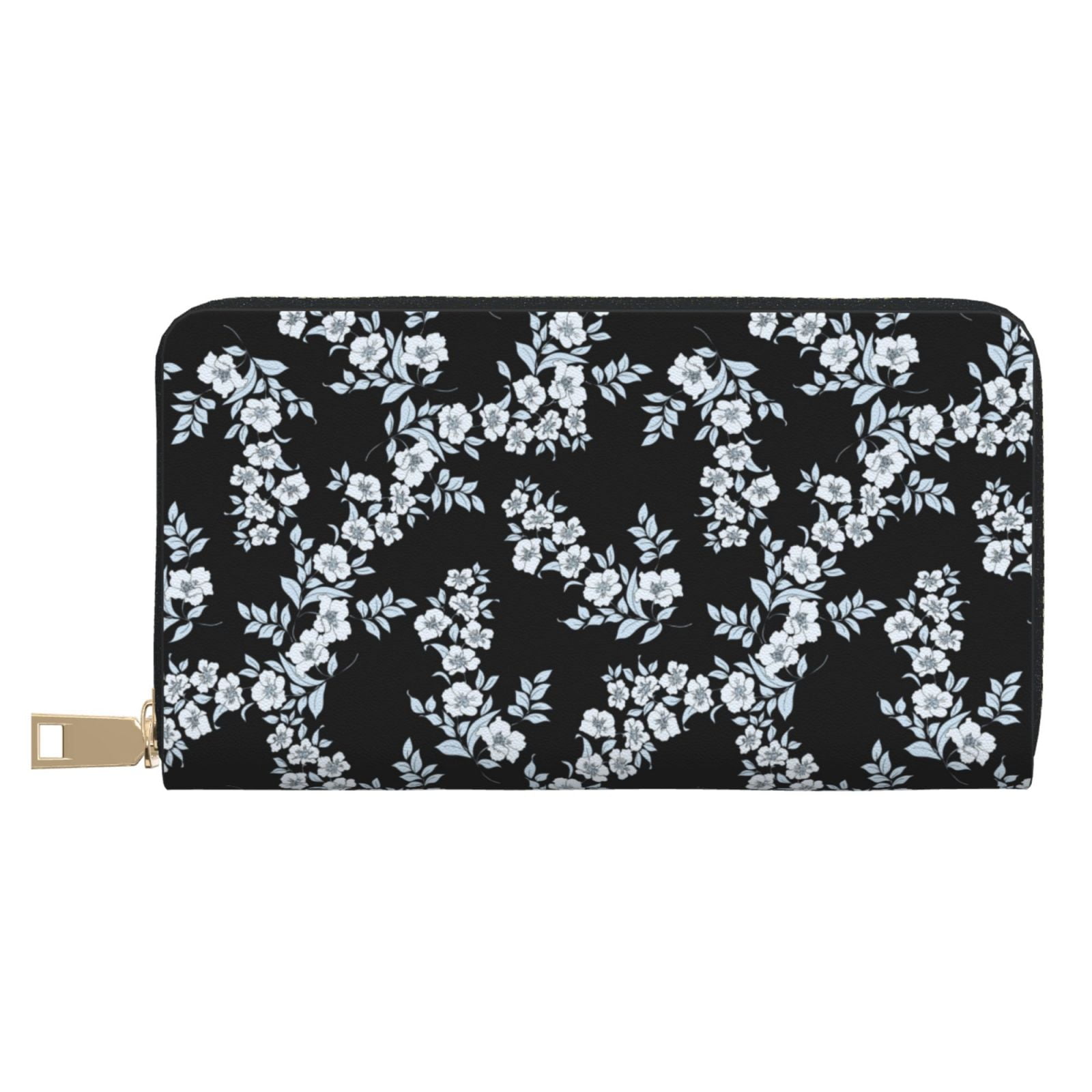 Flower print A Wallet Women, Leather Bifold Multi Card Wallet, Women's ...