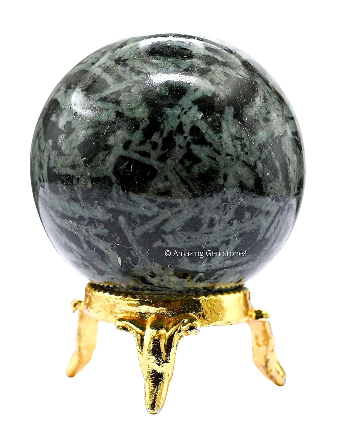 Flower stone Crystal Ball Sphere 2" Inches - Walmart.com