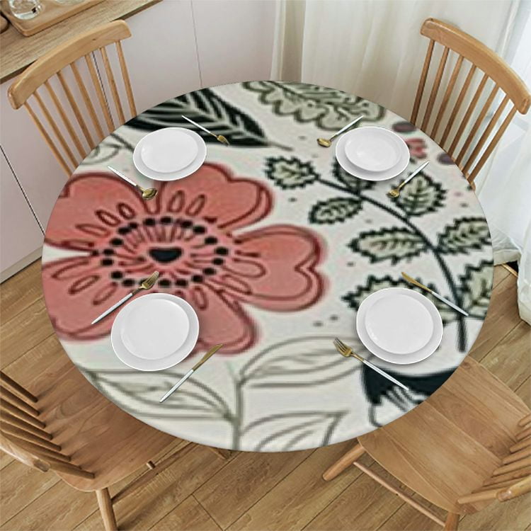 Flower with Edge, Flower Style Texture, Table Decoration Cloth, Buffet ...