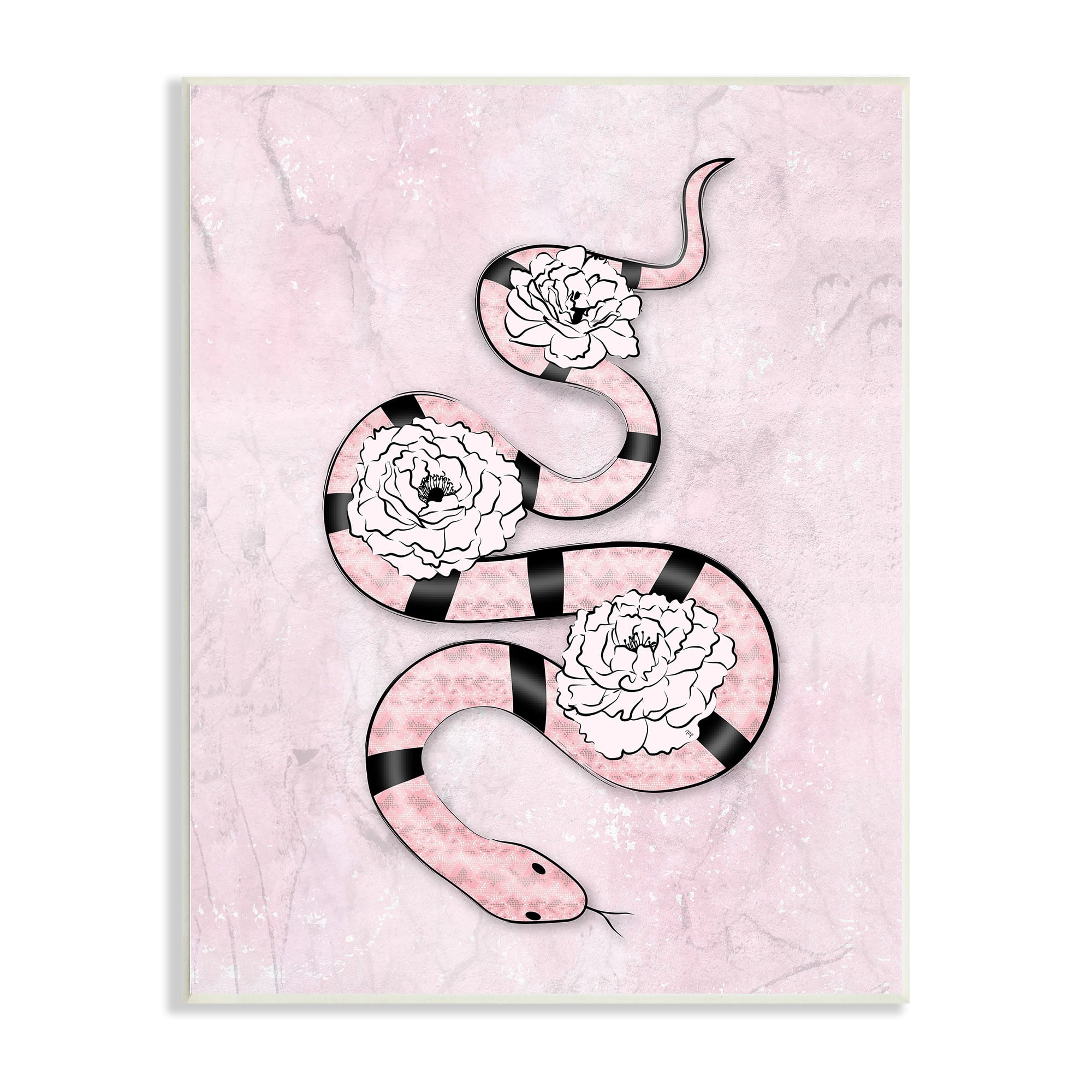 Flowered Exotic Snake Pink Girl Fashion Reptile Florals Beauty ...