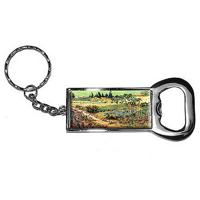 Flowering Garden With Path By Vincent Van Gogh Keychain Key Chain Ring ...