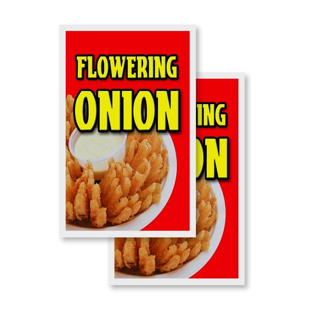 Flowering Onion (2-PACK) 24" x 36" Vinyl Decals | Sign Insert Peel ...