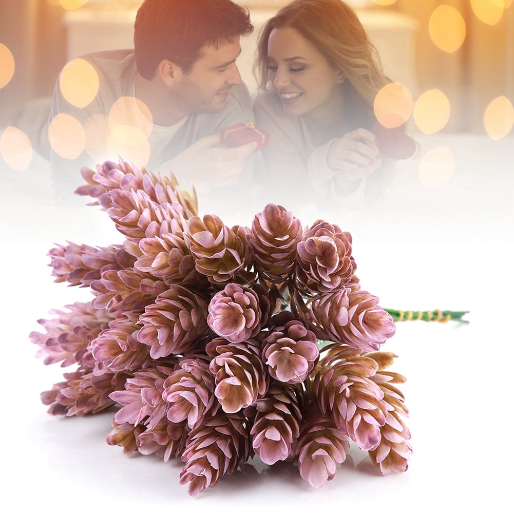 Flowerpot Artificial Bouquet Succulent Plants Fake Set Balcony Yard ...