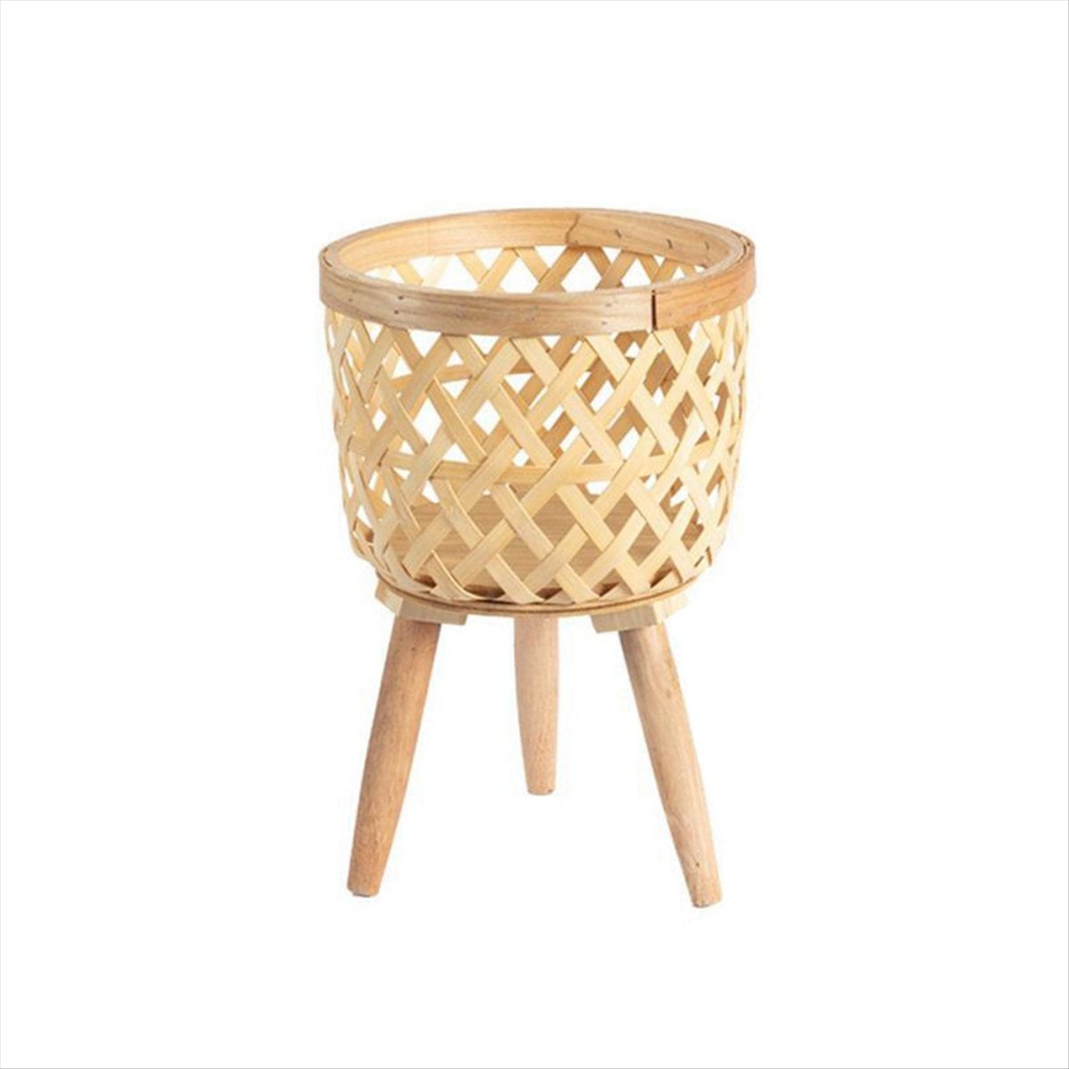 Flowerpot Bamboo Rattan Flowerpot Twill Balcony Flower Box Flower ...