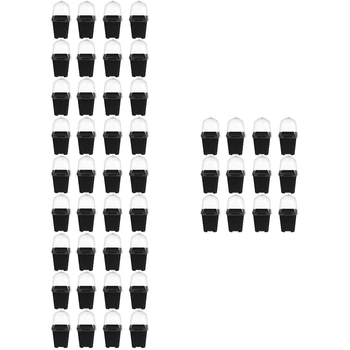 Flowerpot Bonsai Plastic Plant Propagation Containers with Lids Nursery ...