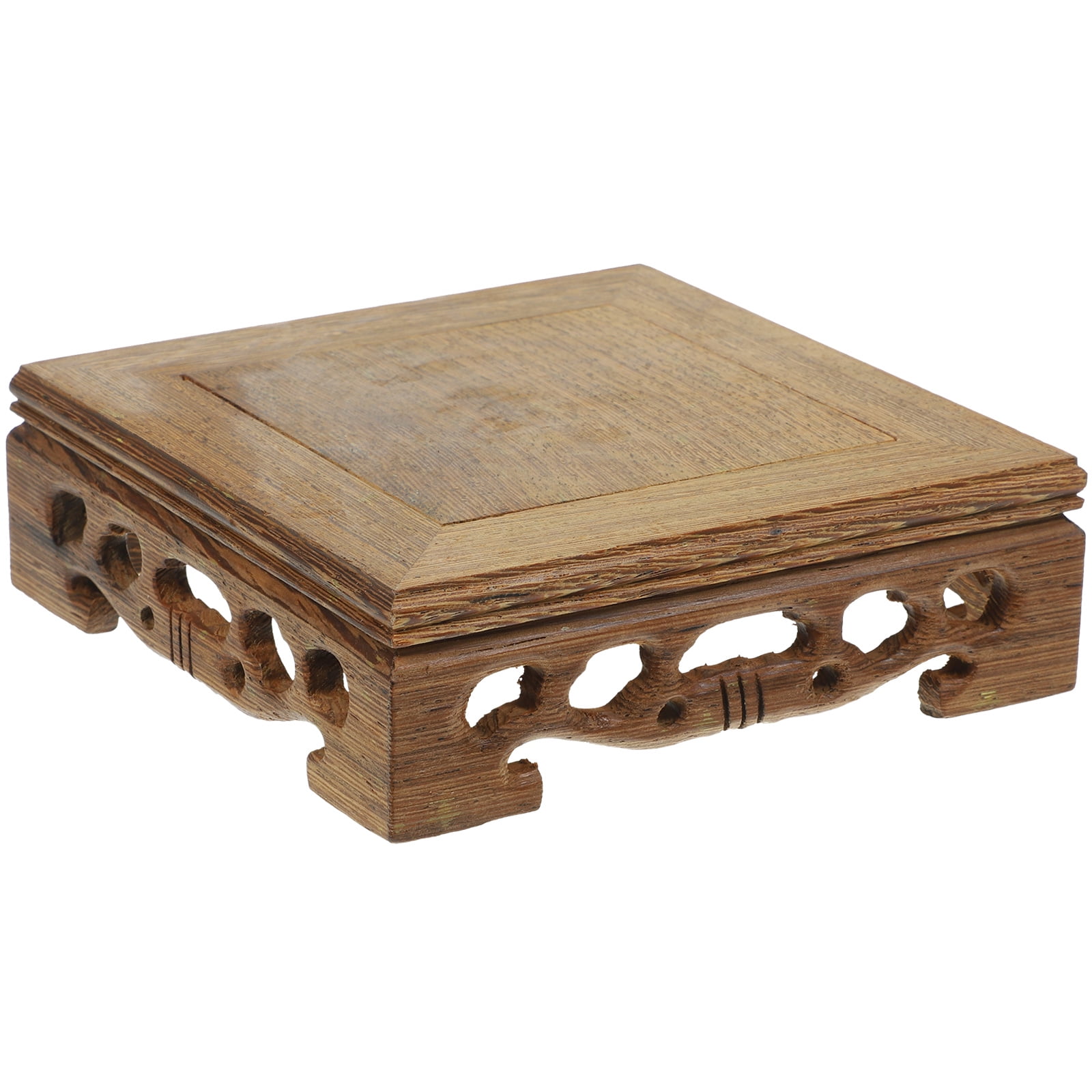 Wooden Flower Pot Base for Holding Large Pots Durable Brown Wood ...