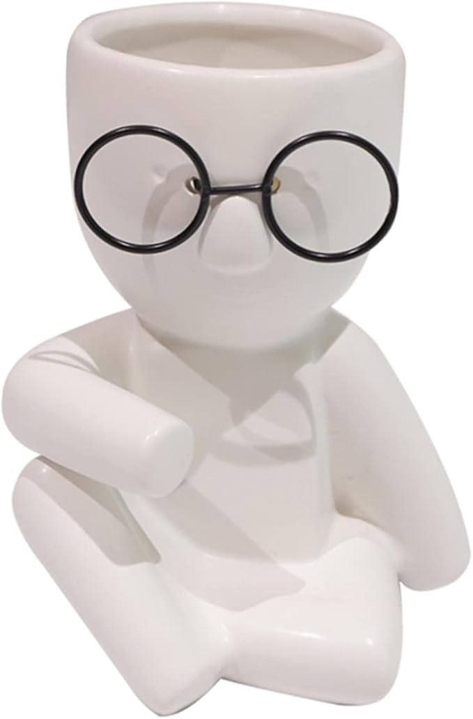 Flowerpot Human Shaped Plant Pot Human Shaped Pots Sitting Human Shaped ...