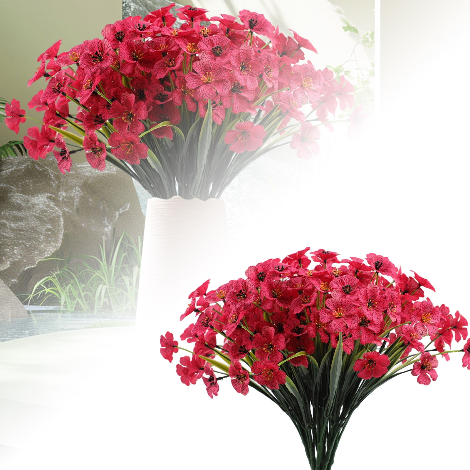 Flowers for Adults Flower Wall Garland Teal Silk Flowers Dollhouse Fall ...