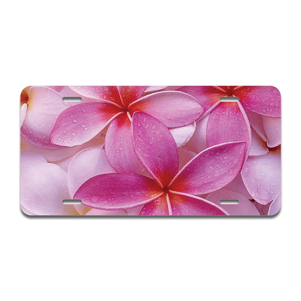 Flowers Aluminum License Plate| License Plate 12" X 6" Fits Any Car ...