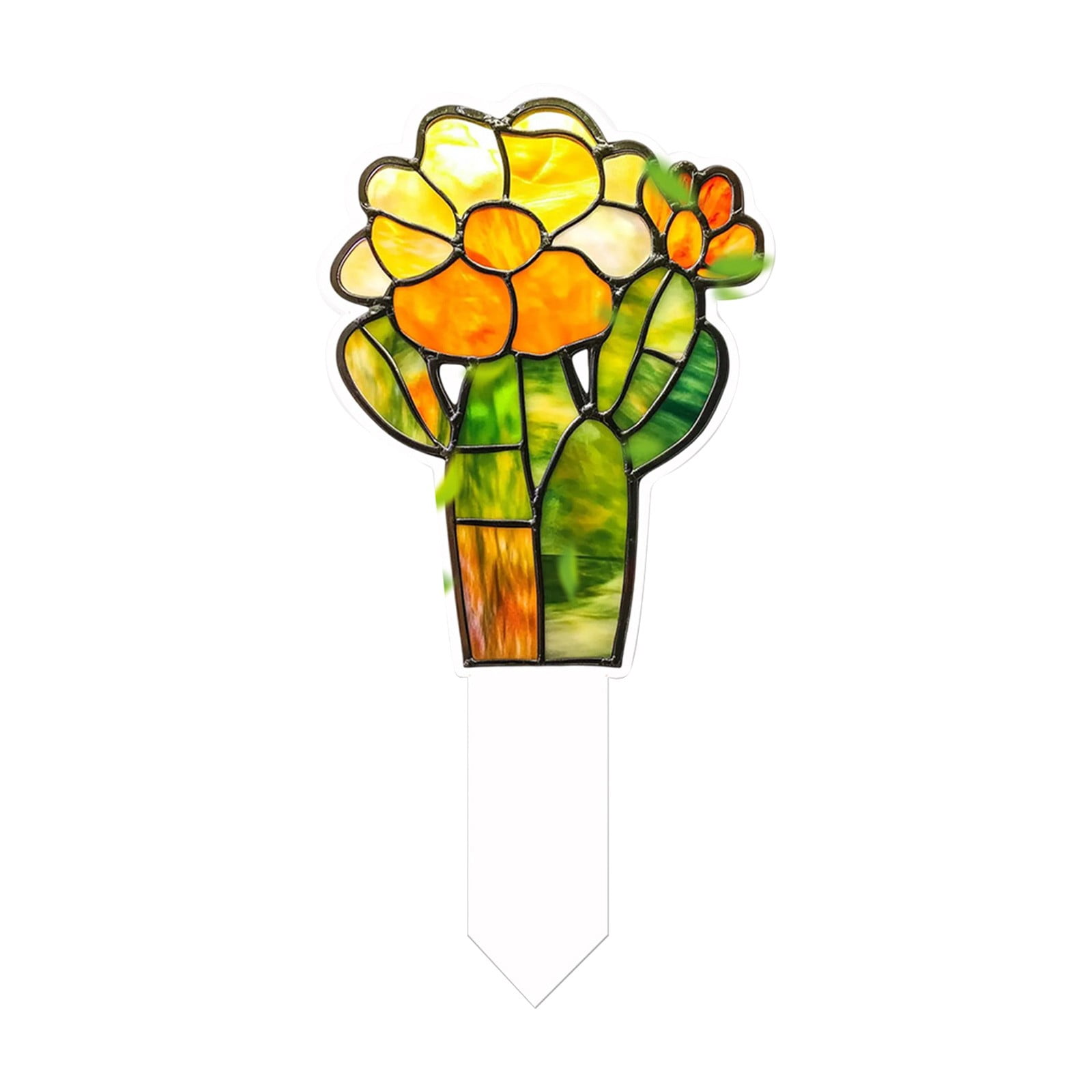 Flowers And Animals Series 2D Acrylic Outdoor Flower Pots Plug Props ...