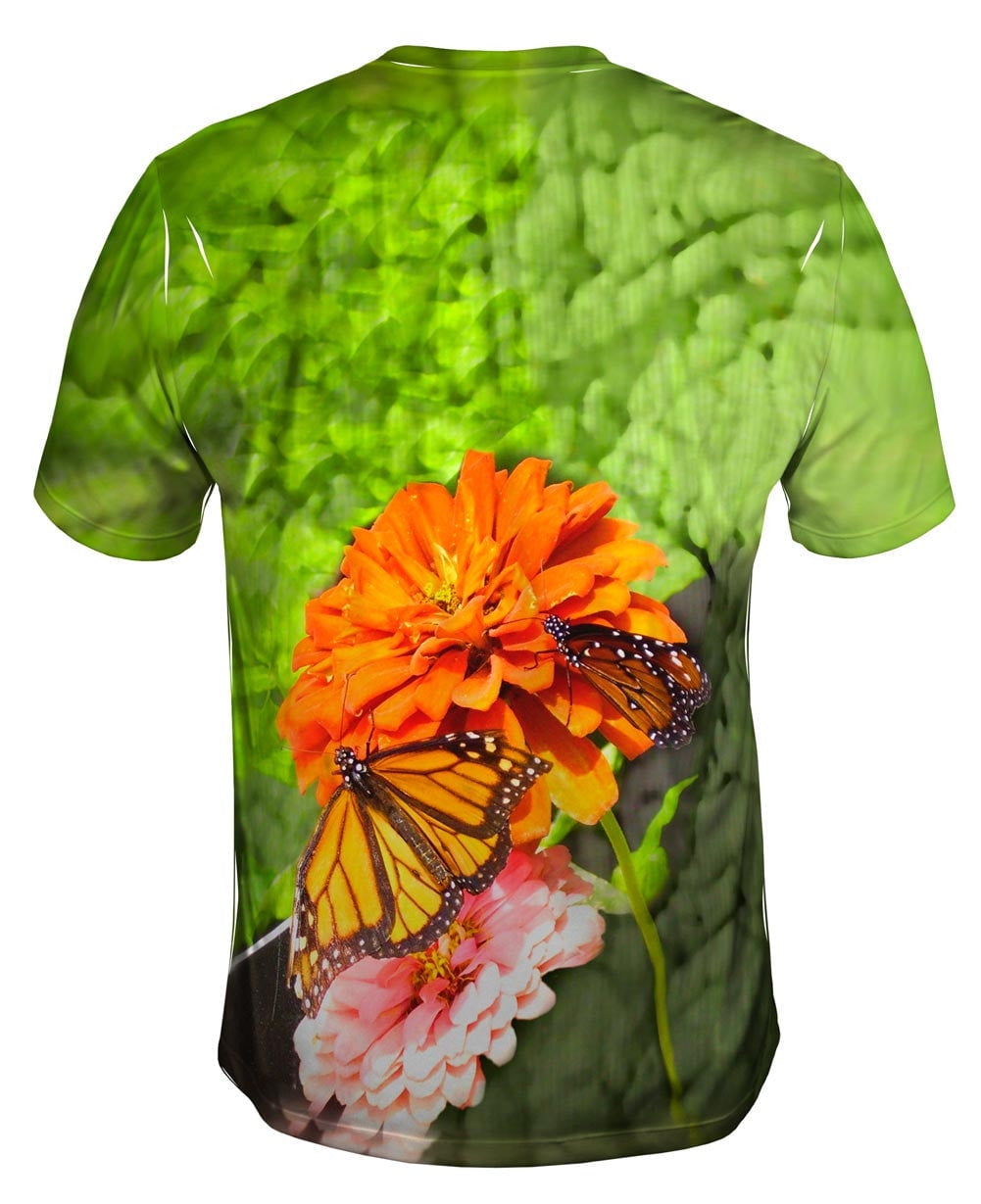 Flowers And Butterflies Mens T-Shirt All Over Print - Walmart.com