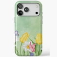 Flowers And Butterflies Spring Art iPhone Case 17 through 11 Pro Max ...
