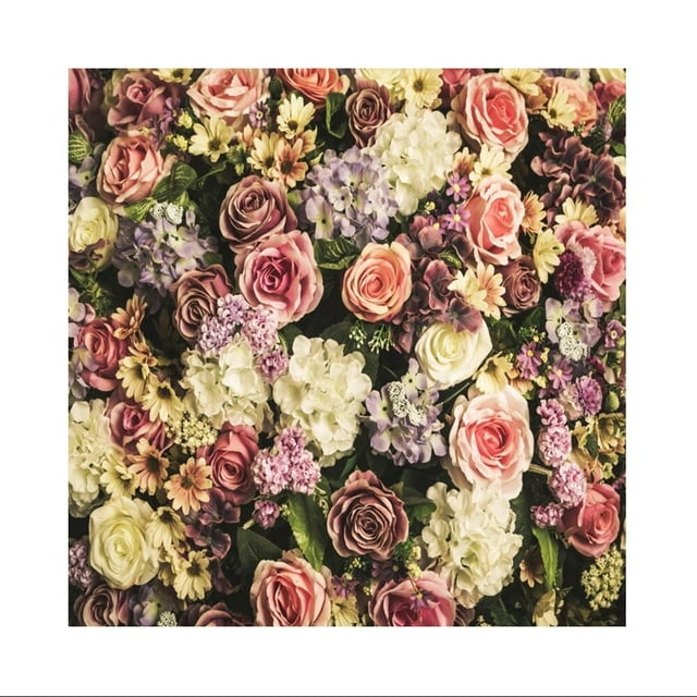 Flowers Backdrop Spring Pink 3D Floral Wedding Bride Shower Party Decor ...