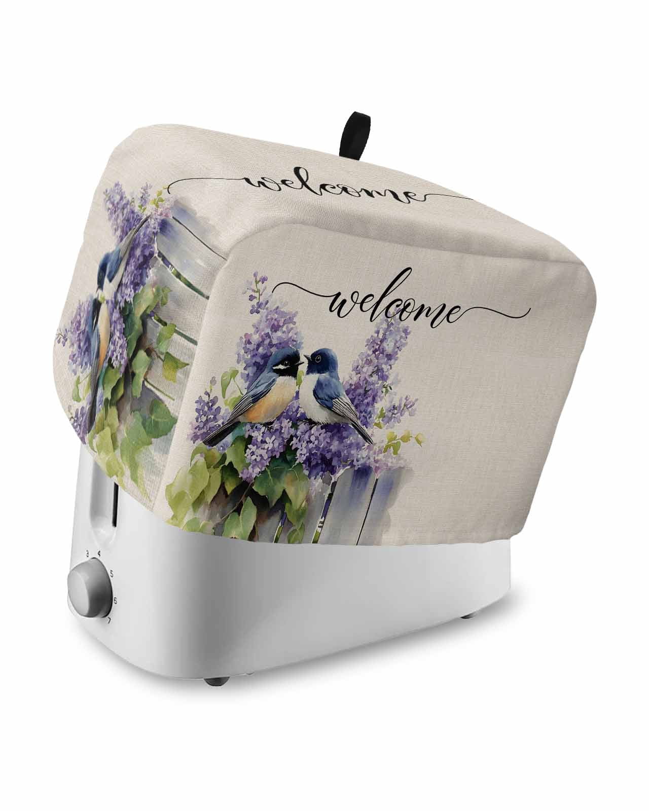 Flowers Bird Toaster Cover 2 Slice, Small Kitchen Appliance Covers ...