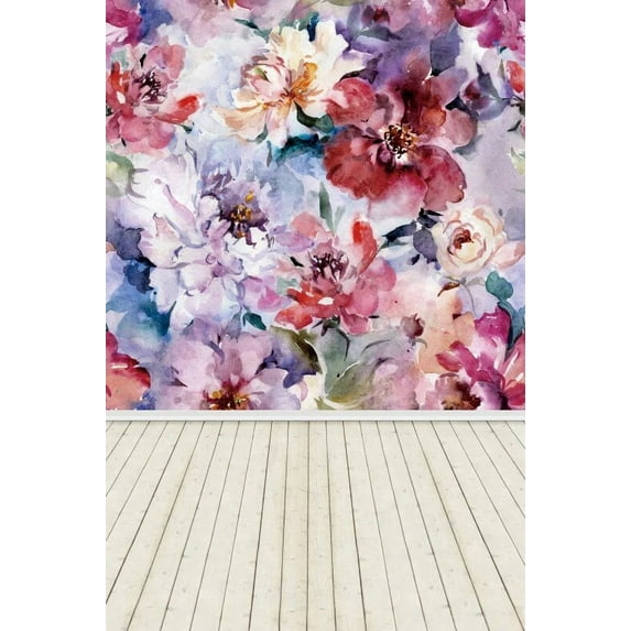 Flowers Blooming Trees Bokeh Wooden Floor Baby Portrait Photography ...