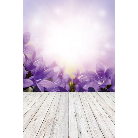 Flowers Blooming Trees Bokeh Wooden Floor Baby Portrait Photography ...