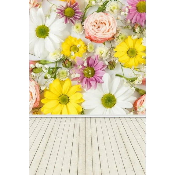 Flowers Blooming Trees Bokeh Wooden Floor Baby Portrait Photography ...