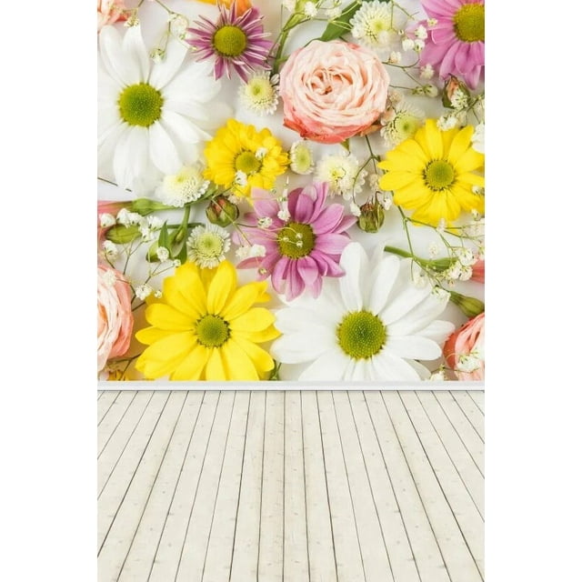 Flowers Blooming Trees Bokeh Wooden Floor Baby Portrait Photography ...