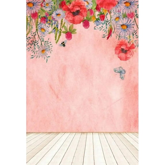 Flowers Blooming Trees Bokeh Wooden Floor Baby Portrait Photography ...