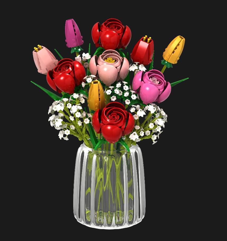 Flowers Bouquet Building Set - Walmart.com