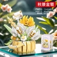 Flowers Bouquet Mini Building Block Rose Model Toy Flower DIY Assembly ...
