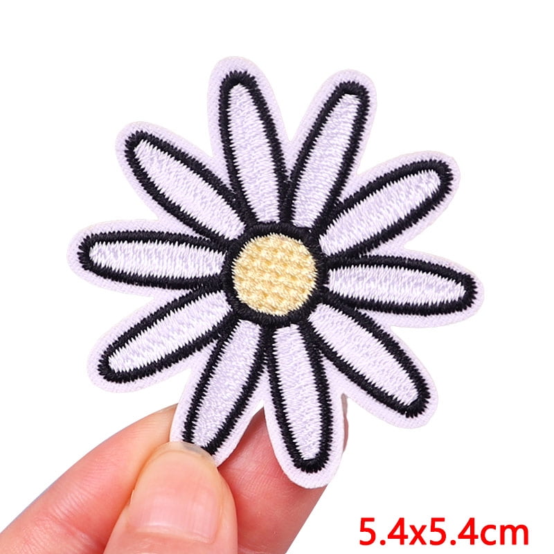 Flowers/Car Patch Daisy SunFlower Embroidery Patch Iron On Patches For ...