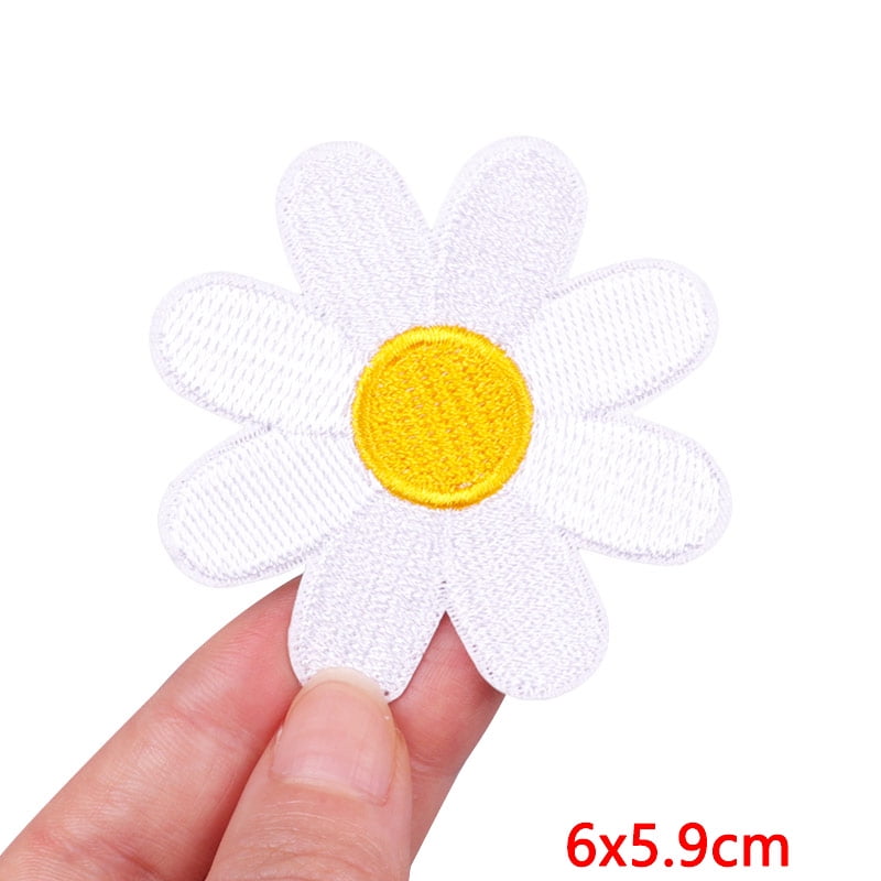 Flowers/Car Patch Daisy SunFlower Embroidery Patch Iron On Patches For ...