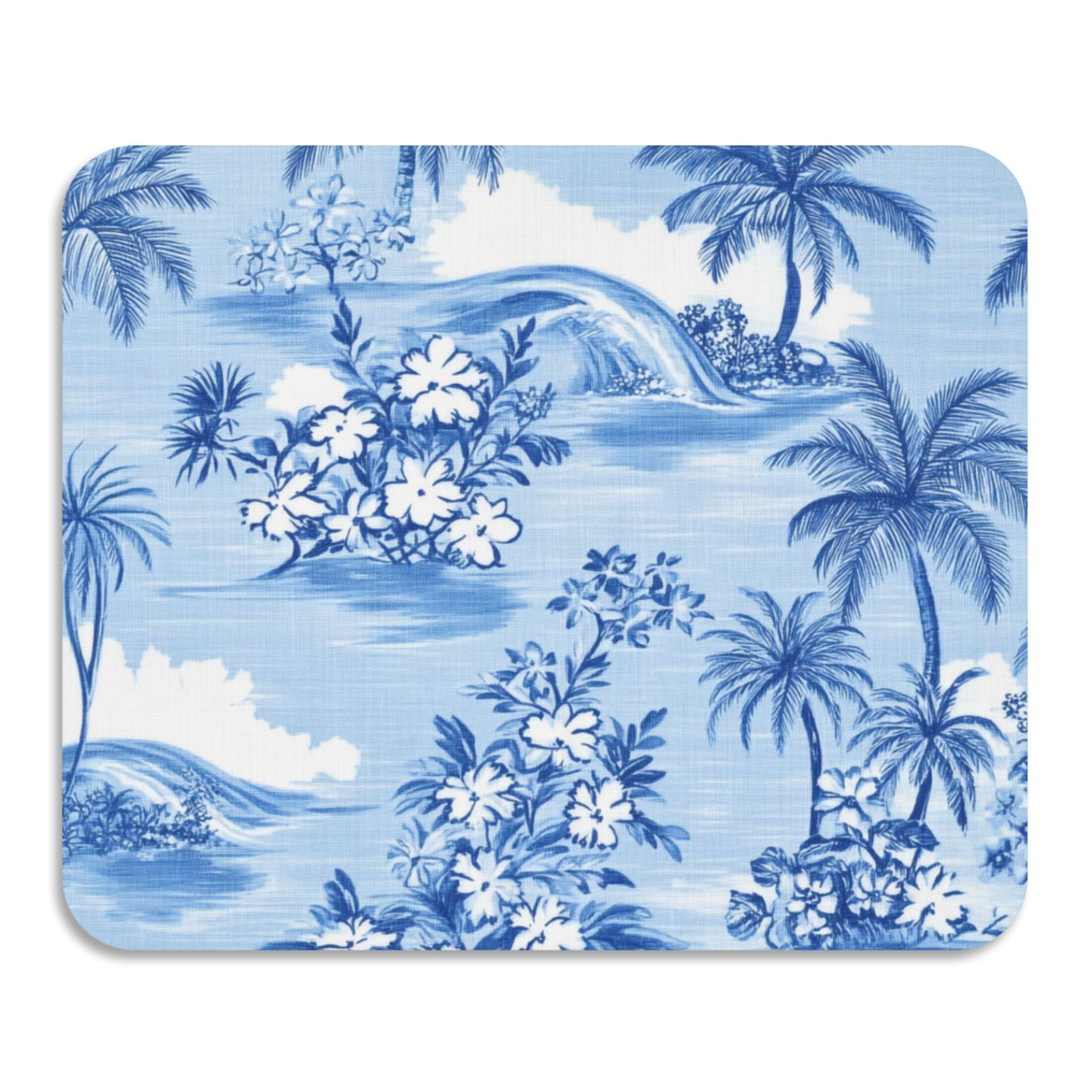 Flowers Coconut Trees Waves Hawaii Diatomite Dish Drying Mat Drain Pad ...