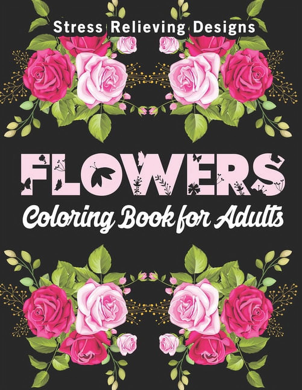 Flowers Coloring Books for Adults : An Adult Hand Drawn Doodle Floral ...