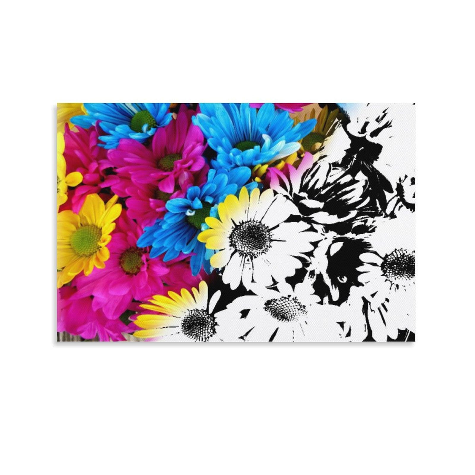 Flowers Daisies Daisy Bloom Petals Canvas Art Poster And Wall Art ...