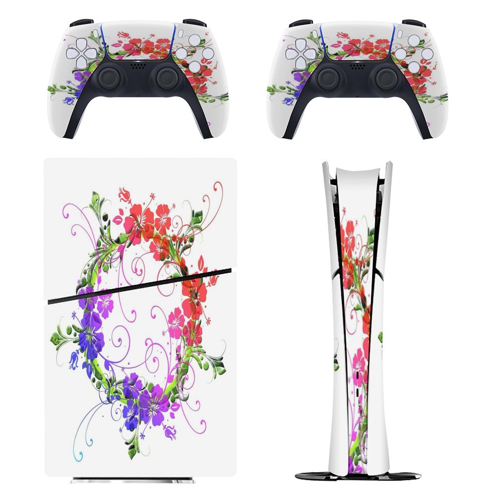 Flowers, Exotic, Tropical PS5/PS5 Slim Digital Disc Skin Sticker For ...