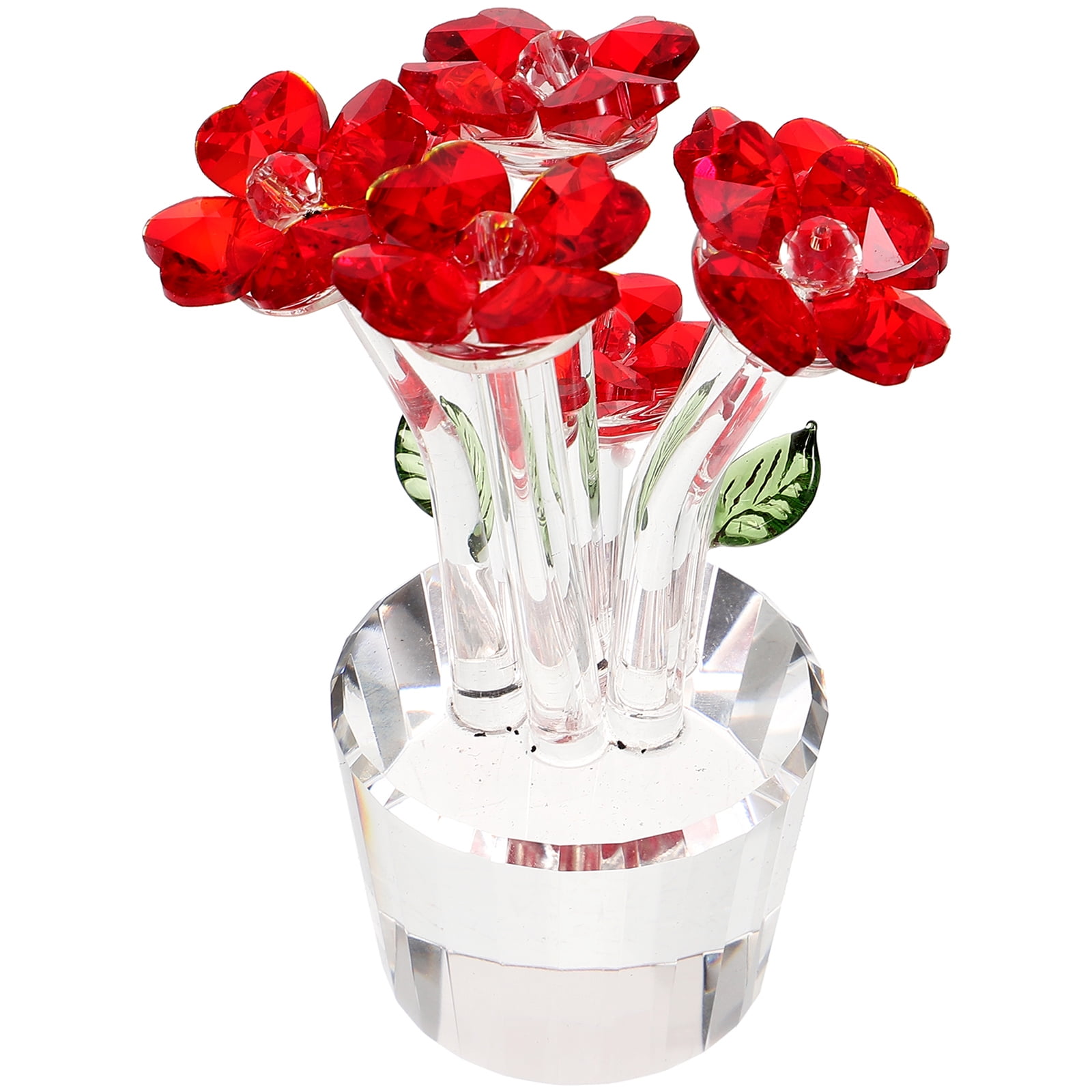 Flowers Fake Crystal Ornament Creative Modeling Decor Unique Design ...