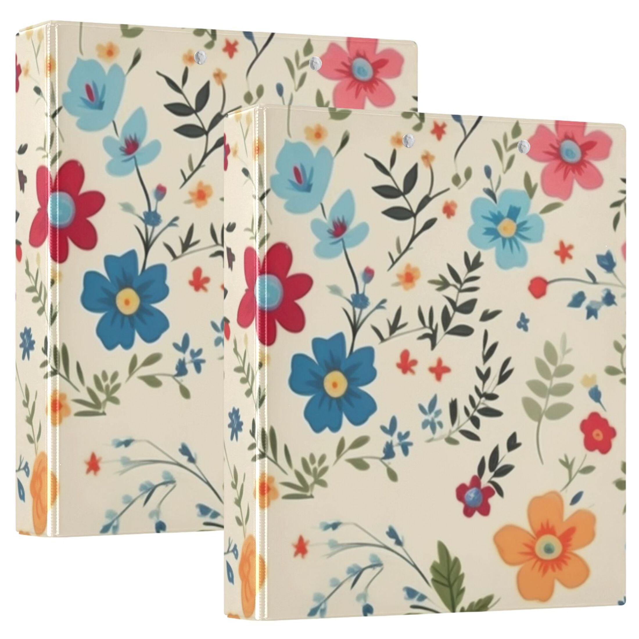 Flowers Floral Beautiful Hardcover 3 Ring Binder 1.5 inch Round Rings ...