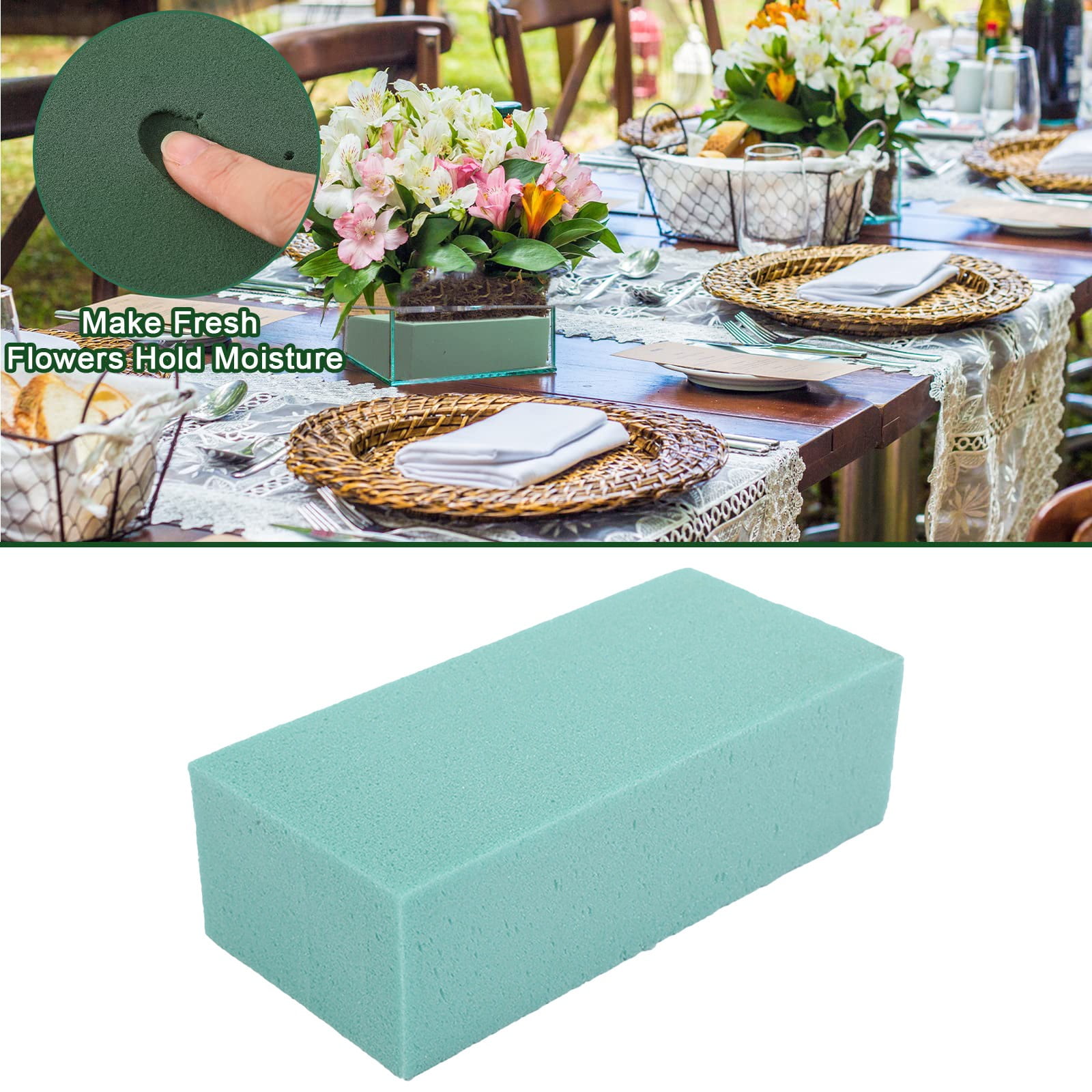 Flowers - Floral Foam for Fresh & Dried Arrangements Lightweight ...