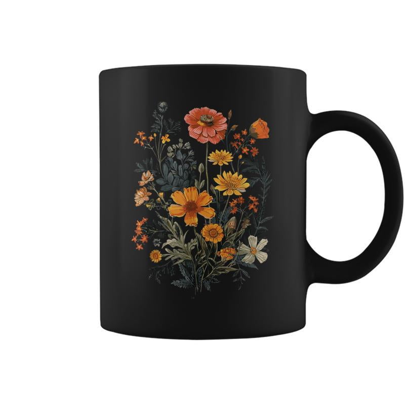 Flowers Floral Pressed Flower Coffee Mugs - Walmart.com