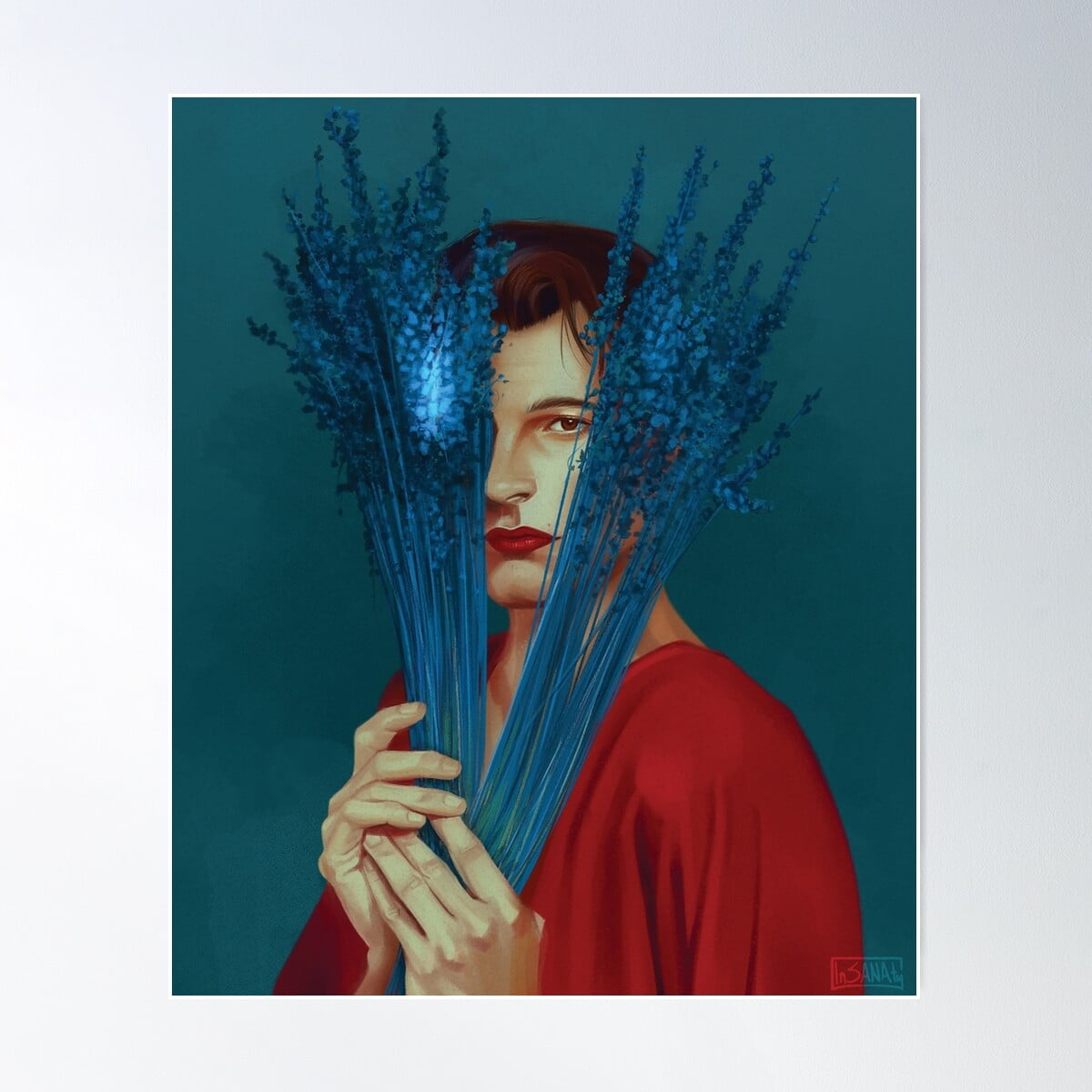 Flowers For Connor Poster Wall Art, Modern Wall Decor For Living Room ...