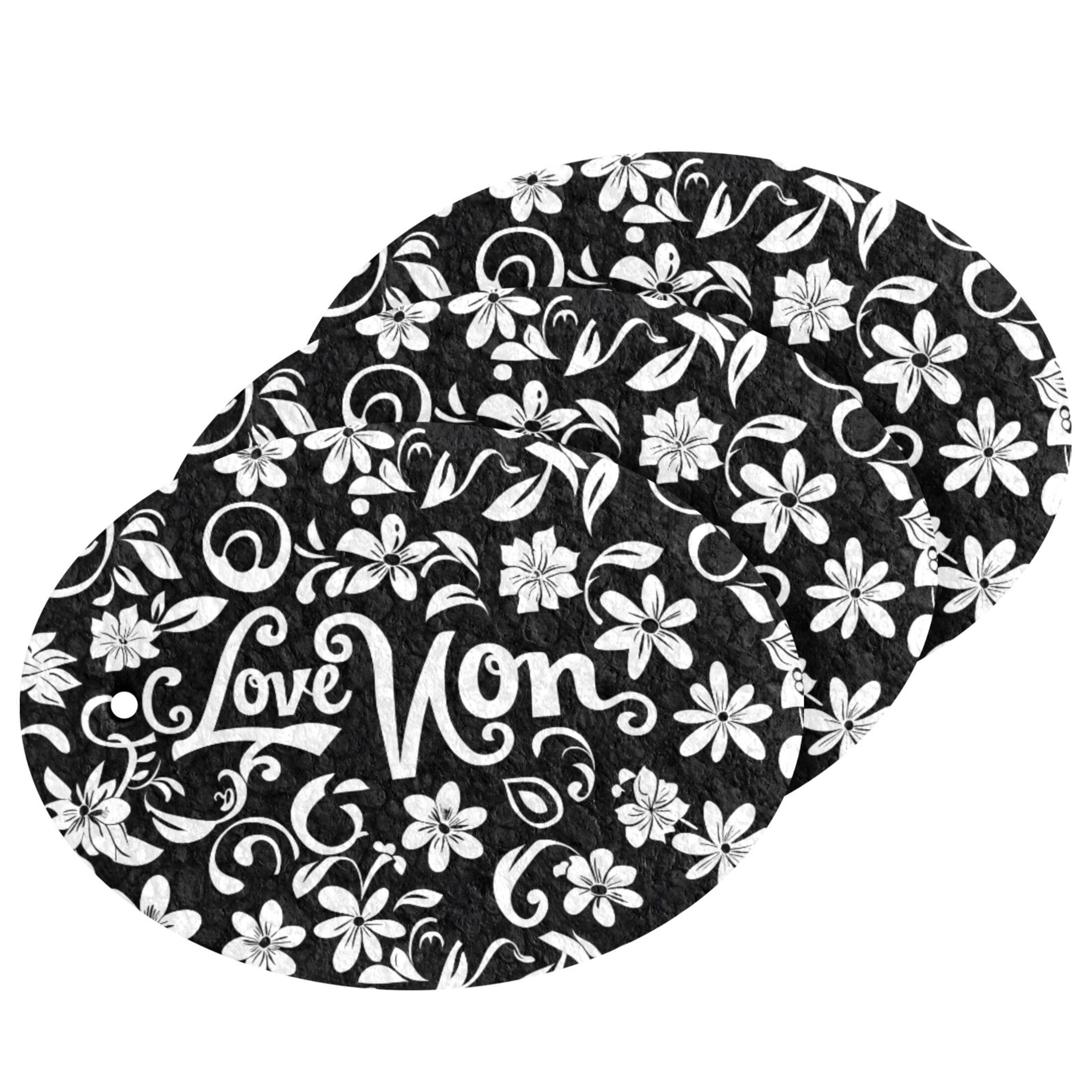 Flowers Full Love 3 Pack Dish Sponges Bulk Natural Sponges Compressed ...