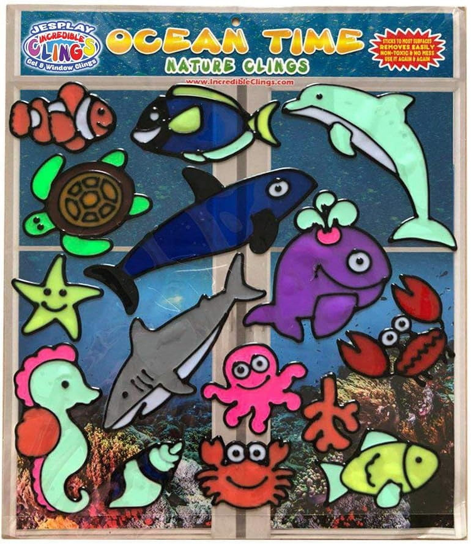 Flowers Gel Clings - Glass Window Clings for Kids and - Sunflower, Rose ...