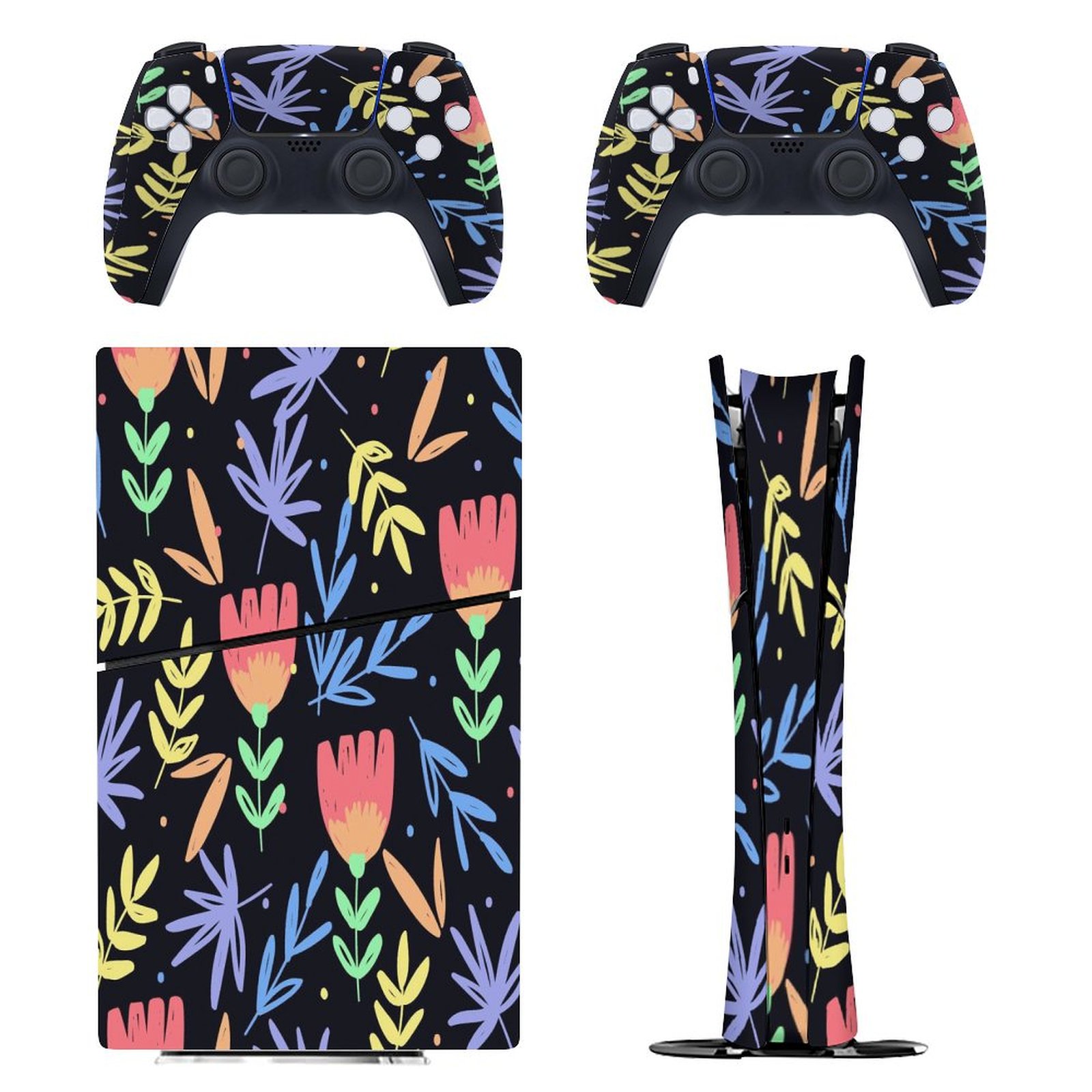 Flowers, Graffiti, Gorgeous PS5/PS5 Slim Digital Disc Skin Sticker For ...